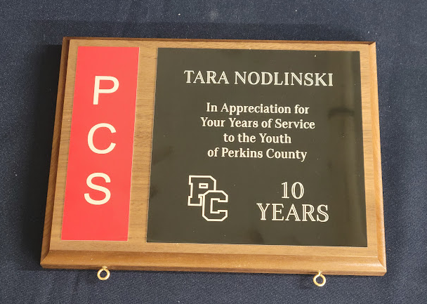 - Perkins County Schools- Appreciation Plaque #PCS- Appreciation Plaque